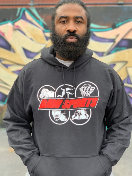 "Classic" Raw Sports Hoodie (Black) – Raw Sports Apparel